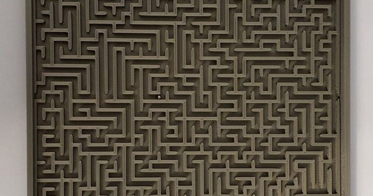 Maze 30x30 par AKIINT | Téléchargez gratuitement un modèle STL ...