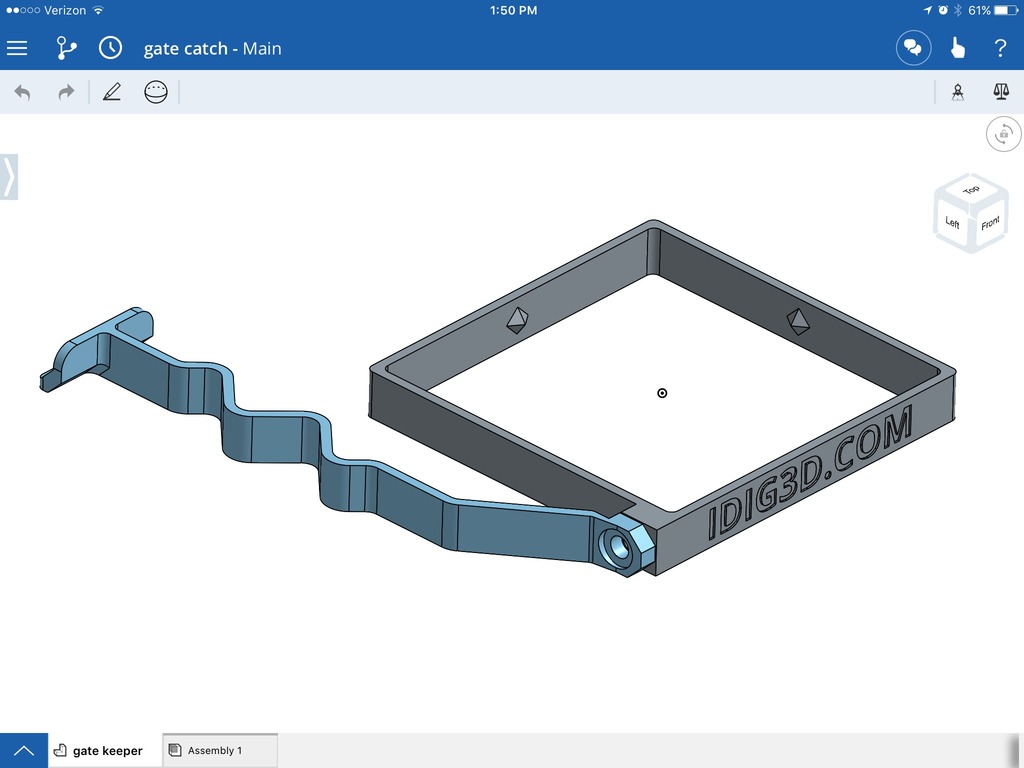 Gate Catch by idig3D | Download free STL model | Printables.com