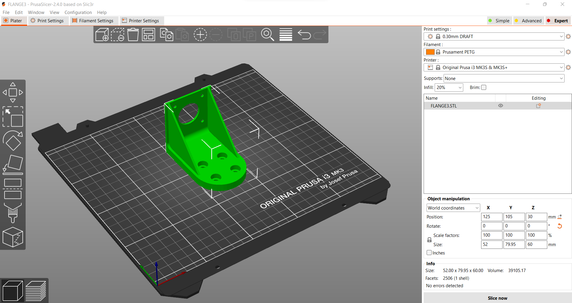 extruder arm robot flange by H.Zentani | Download free STL model ...