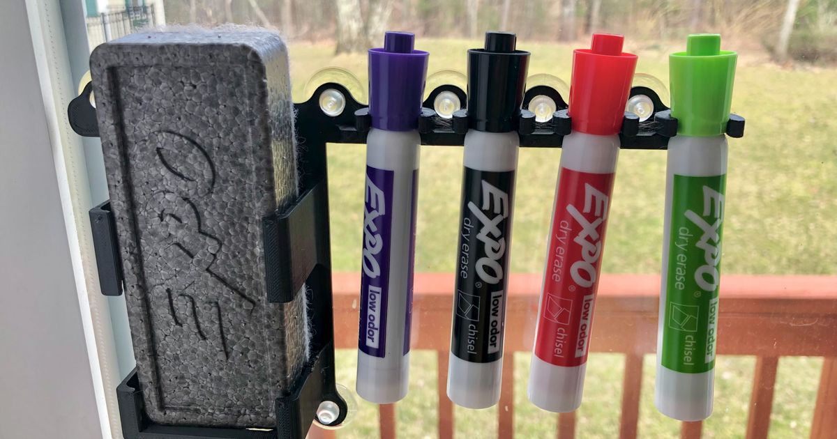 Expo Dry Erase Marker Suction Cup Holder Set by bkgoodman | Download ...