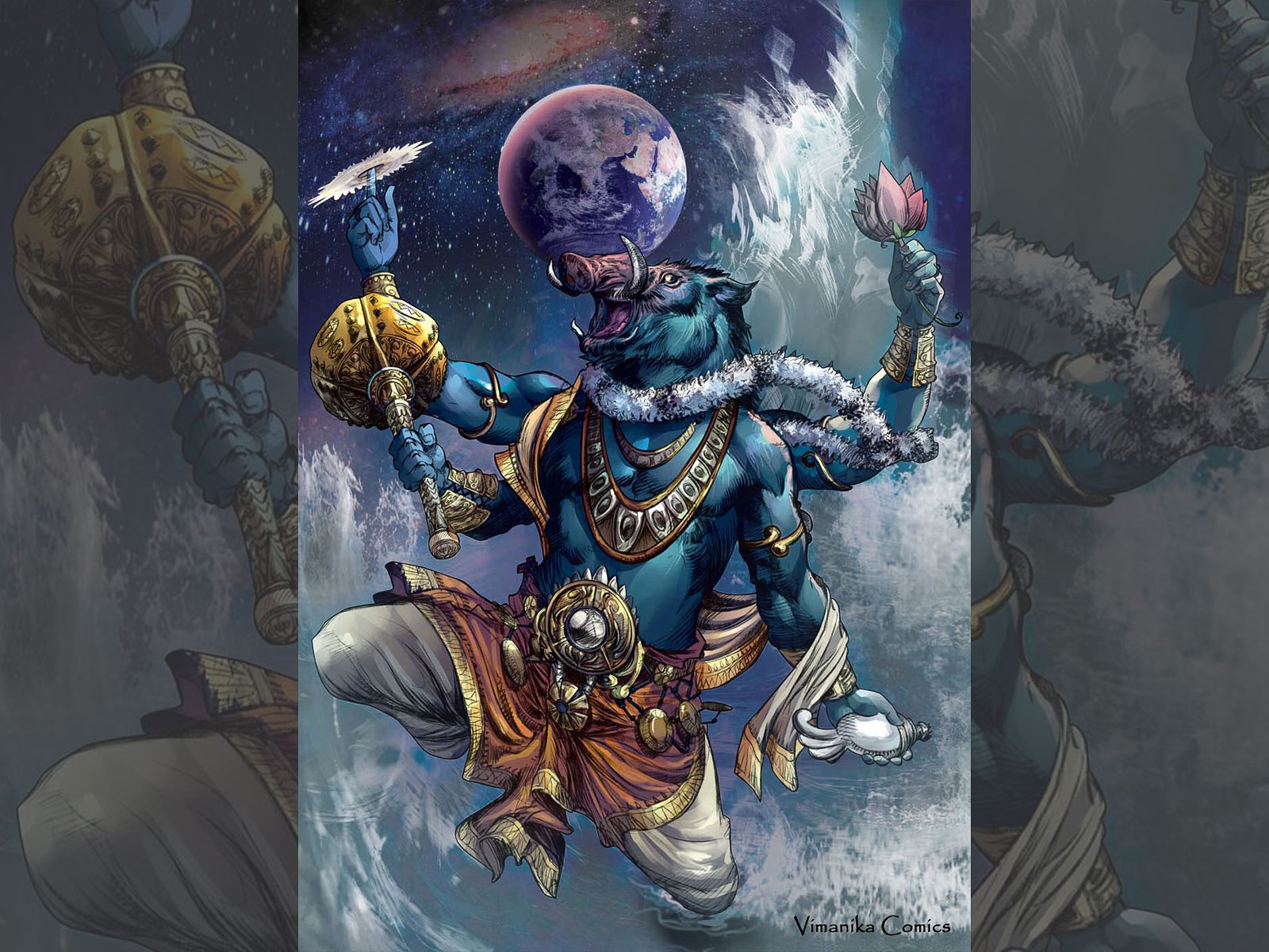 Varaha’s Resurrection Of Earth From Sin by Vedic Futura | Download free ...