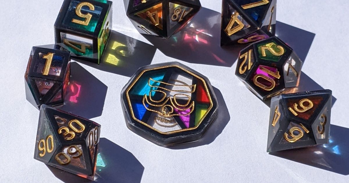 Frame Dice Set Primitives (Terrarium or Stained Glass Style) by ...