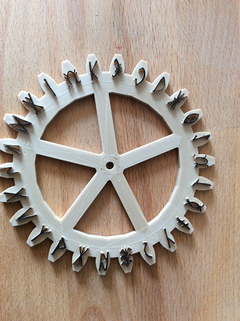 Enigma wheels by Tatie Devouvres | Download free STL model | Printables.com