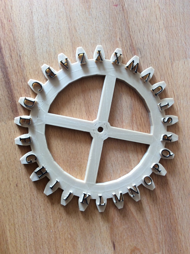 Enigma wheels by Tatie Devouvres | Download free STL model | Printables.com