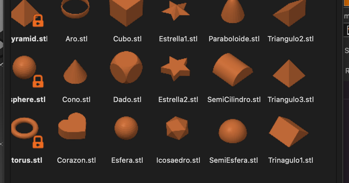 Formas básicas. (Basic shapes.) by BajoZero | Download free STL model ...