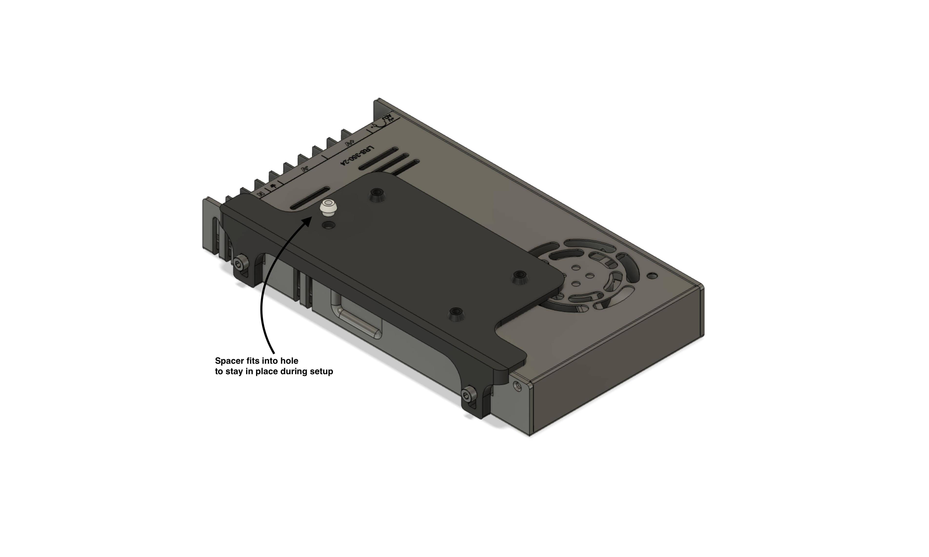 QuinLED Dig Quad Controller PSU Mount by Derik Whittaker | Download ...