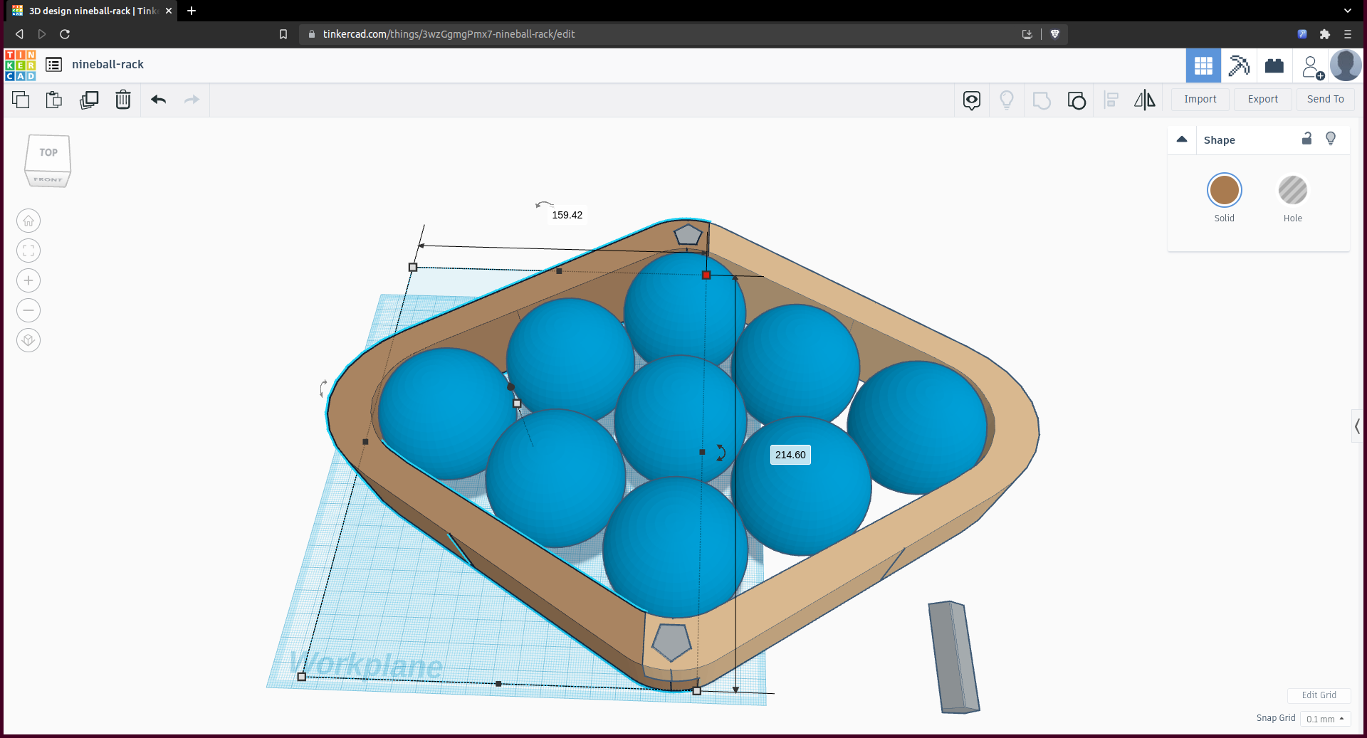 Nineball Billiards Rack by Jérémy Reeder | Download free STL model ...