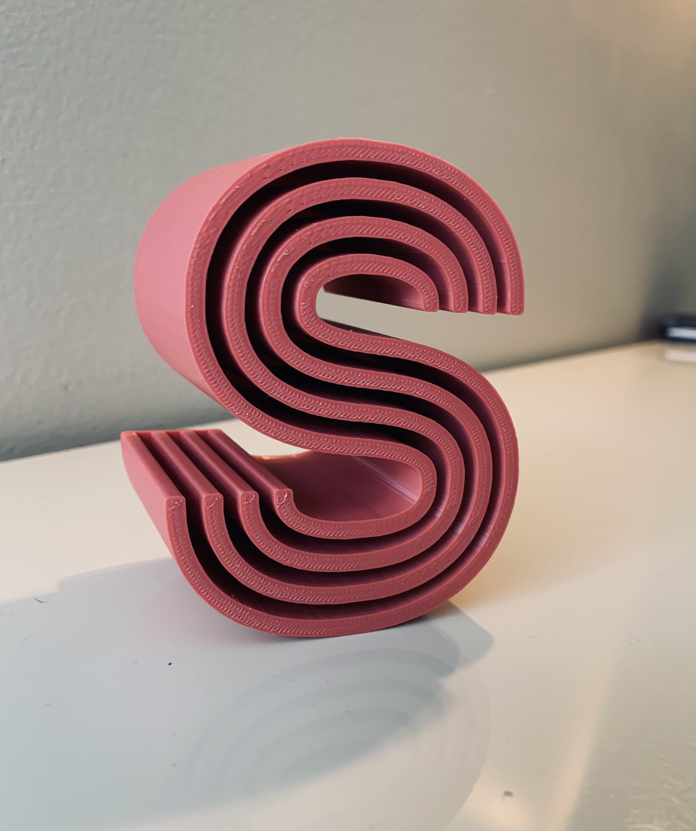 Decorative Block Initial 'S' by Art G | Download free STL model ...