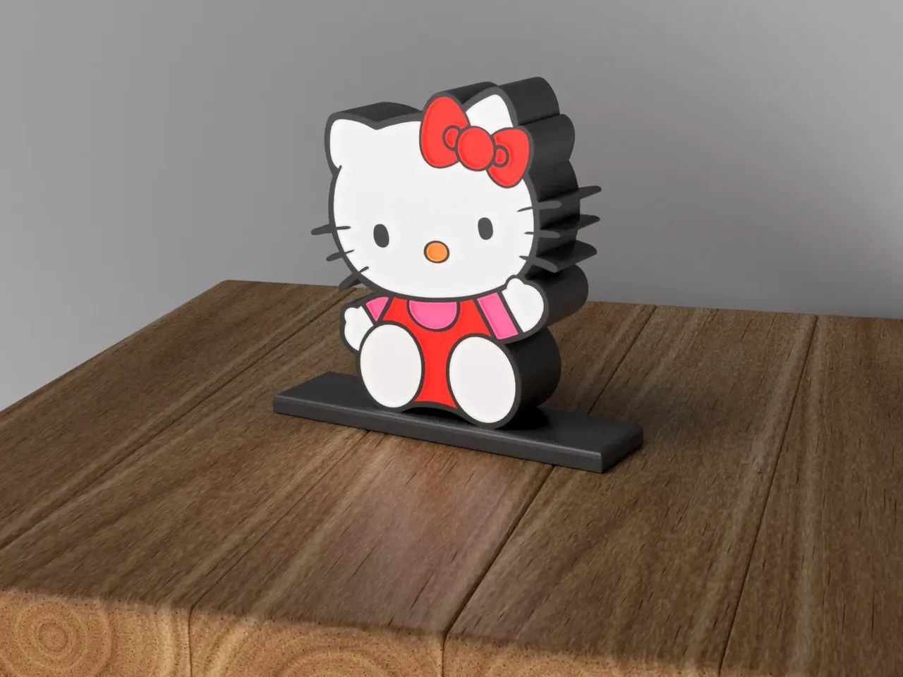 Hello Kitty glowing wled or led by Satellietje | Download free STL ...
