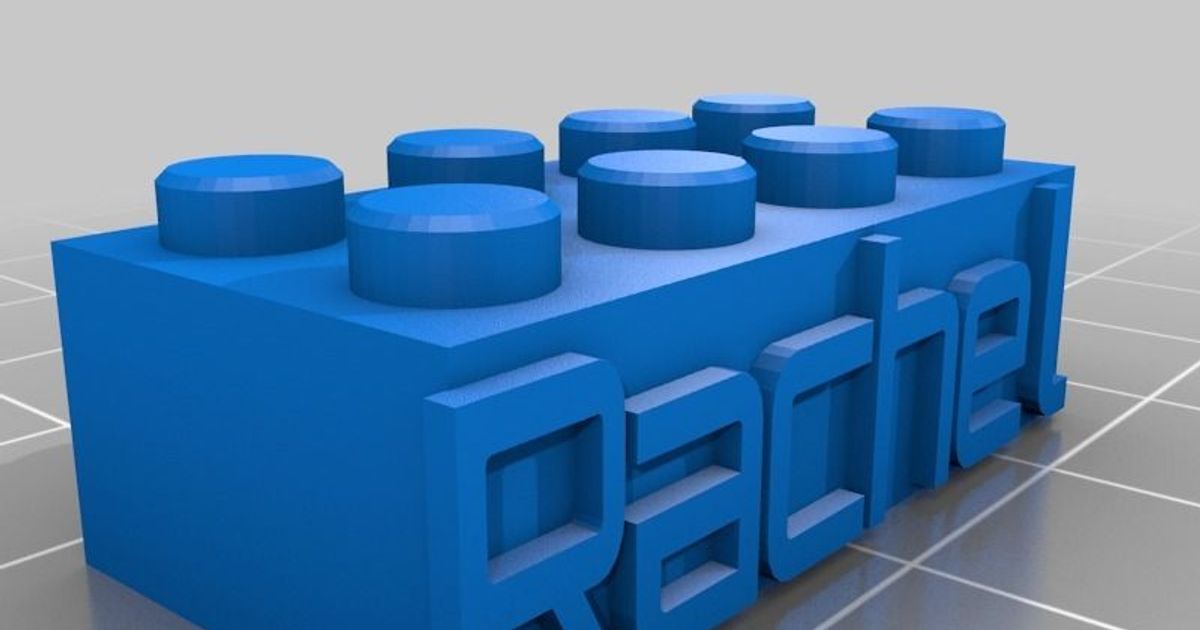 Rachel Lego Block by eyd | Download free STL model | Printables.com