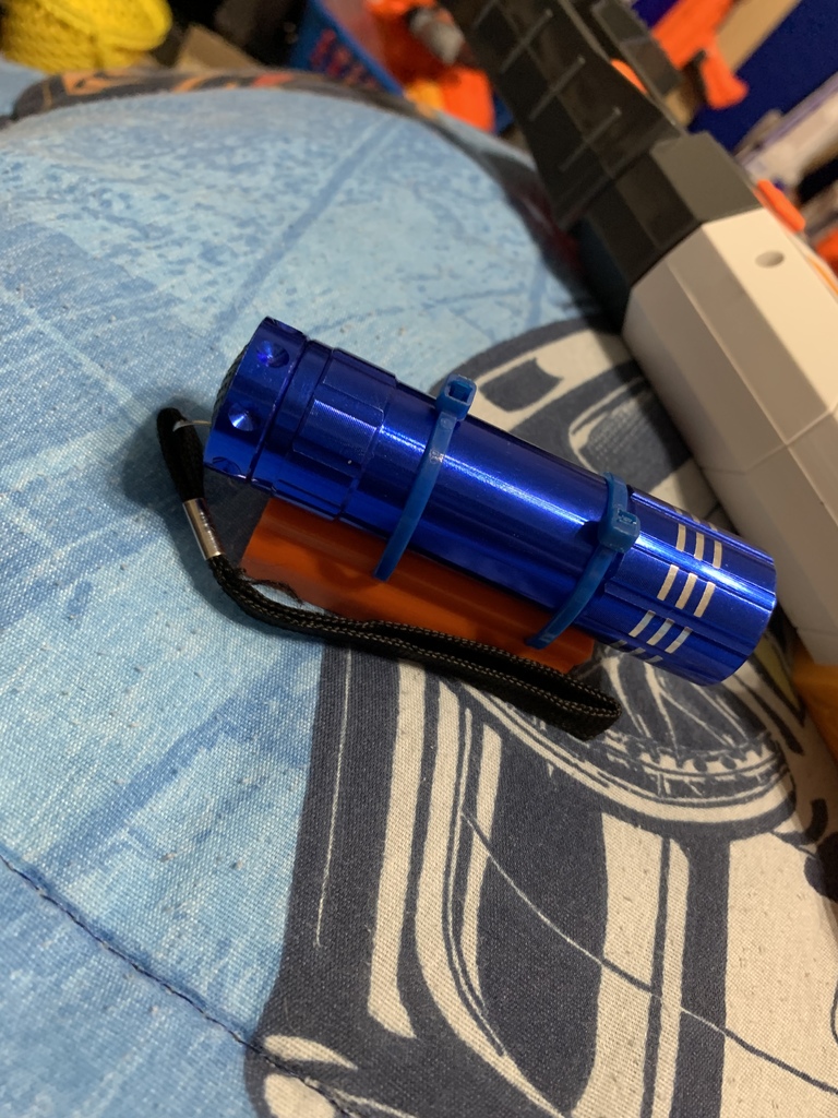 Nerf Rail Flashlight Mount by Ivy | Download free STL model ...