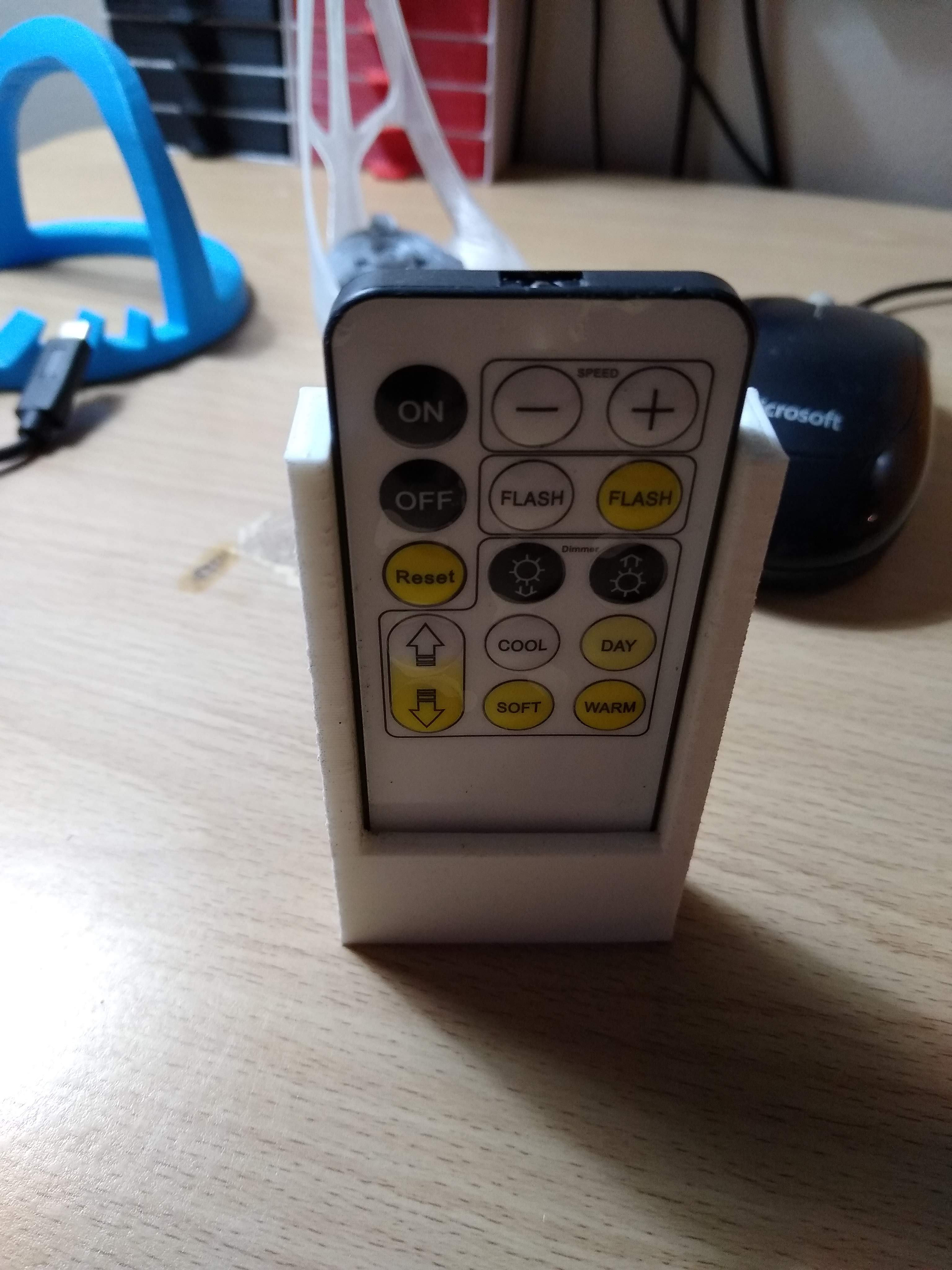 Monster LED remote holder by unhooked | Download free STL model ...