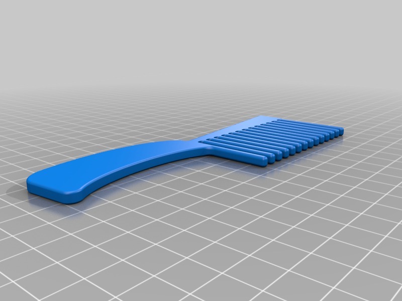 3D Printed Long Tooth Comb by Delukart | Download free STL model ...