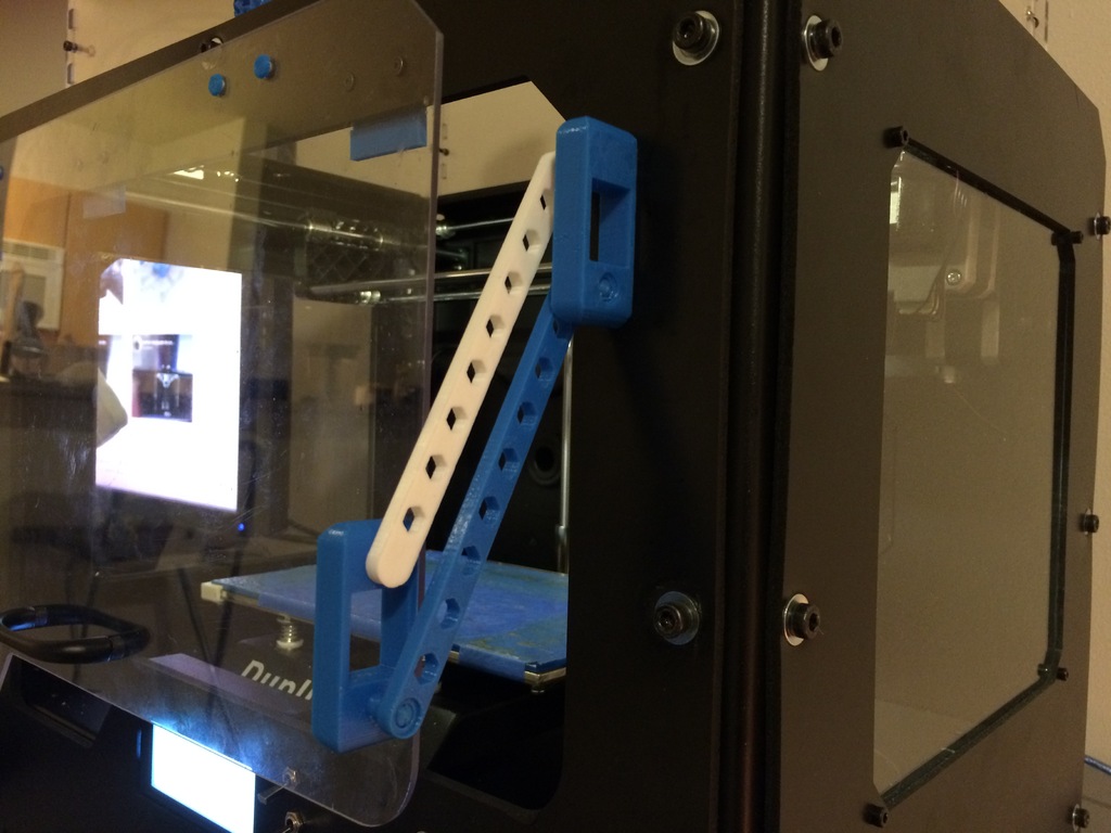 duplicator 4s door lift hinge.. v1.2 (should work with makerbot ...