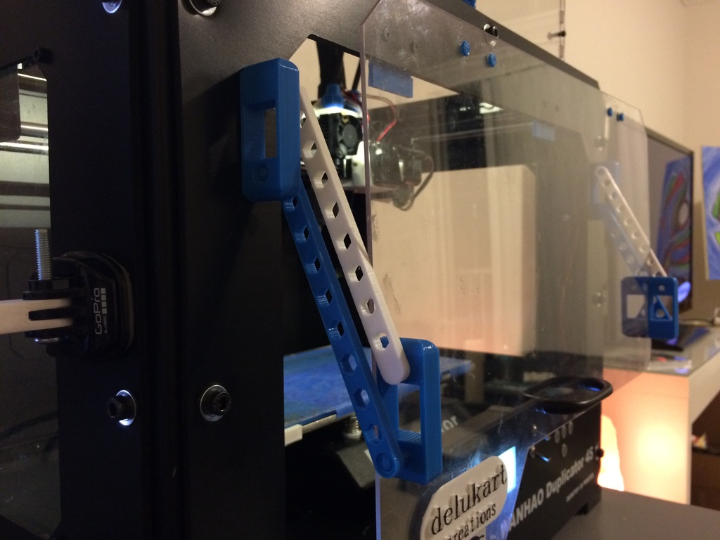 duplicator 4s door lift hinge.. v1.2 (should work with makerbot ...