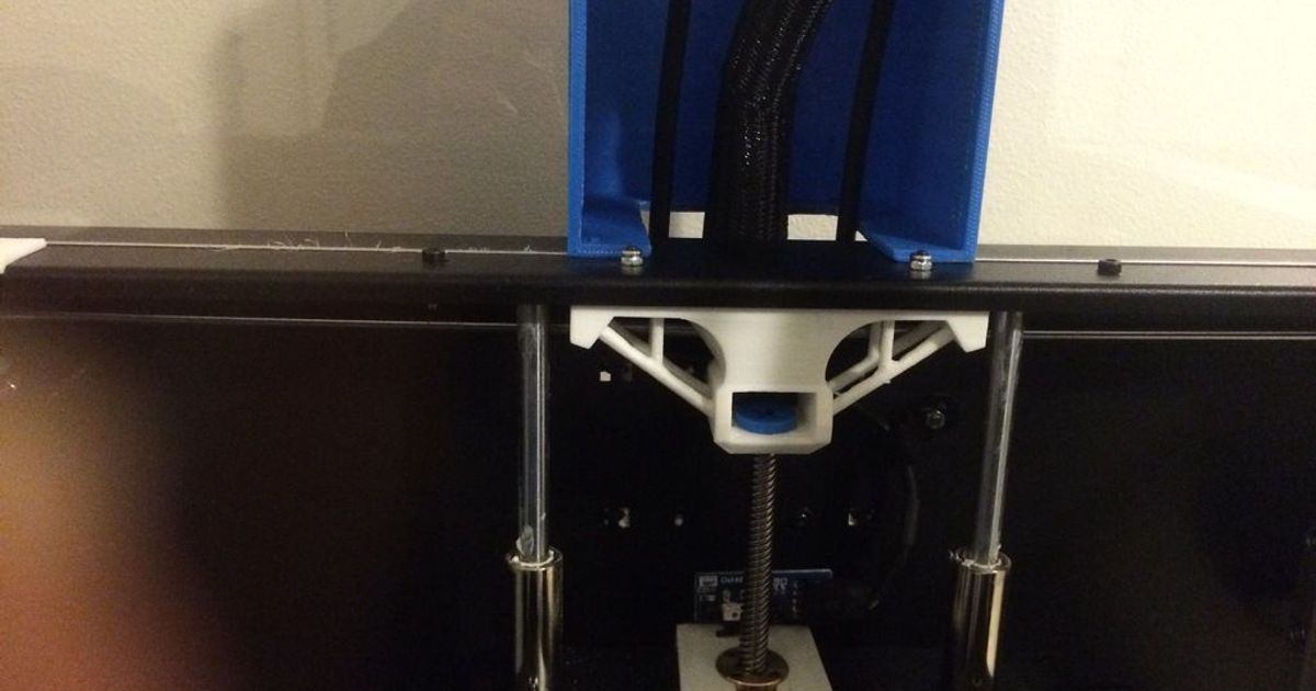 wanhao duplicator 4s z-axis-brace and bushing by Delukart | Download ...