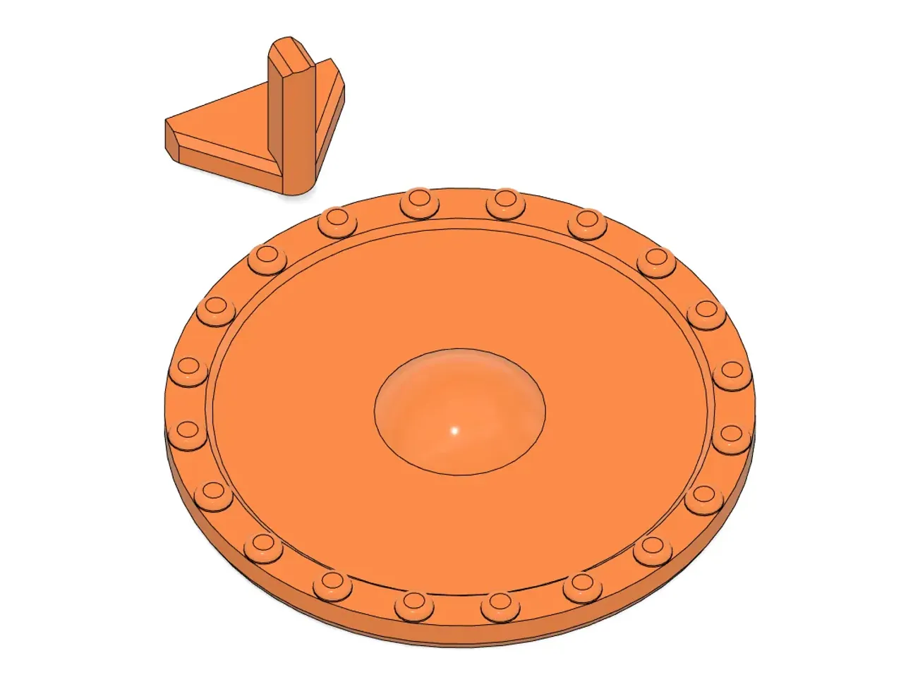 Round Shield for Dummy 13 by kh4rj0 | Download free STL model ...