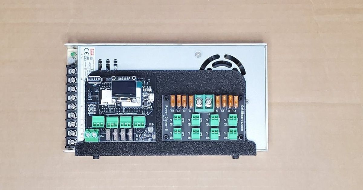 Kulp K4-PB and JBoard 8 Port PSU Mount by Derik Whittaker | Download free STL model | Printables.com