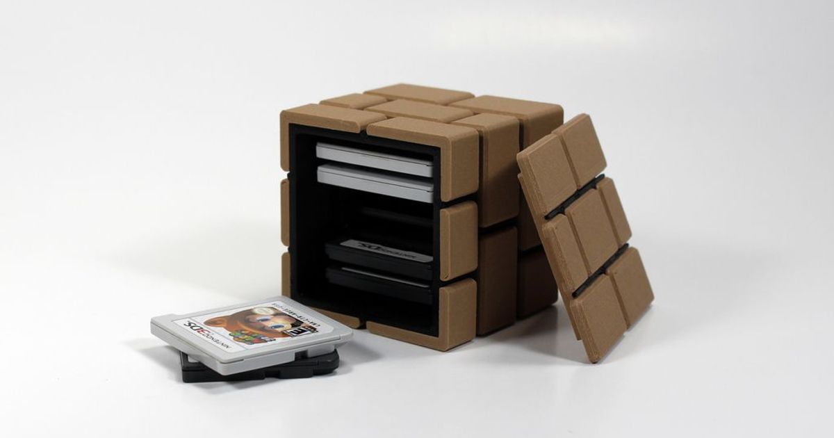Brick Block 3DS/NDS Cartridge Case by Zemba Craftworks | Download free ...