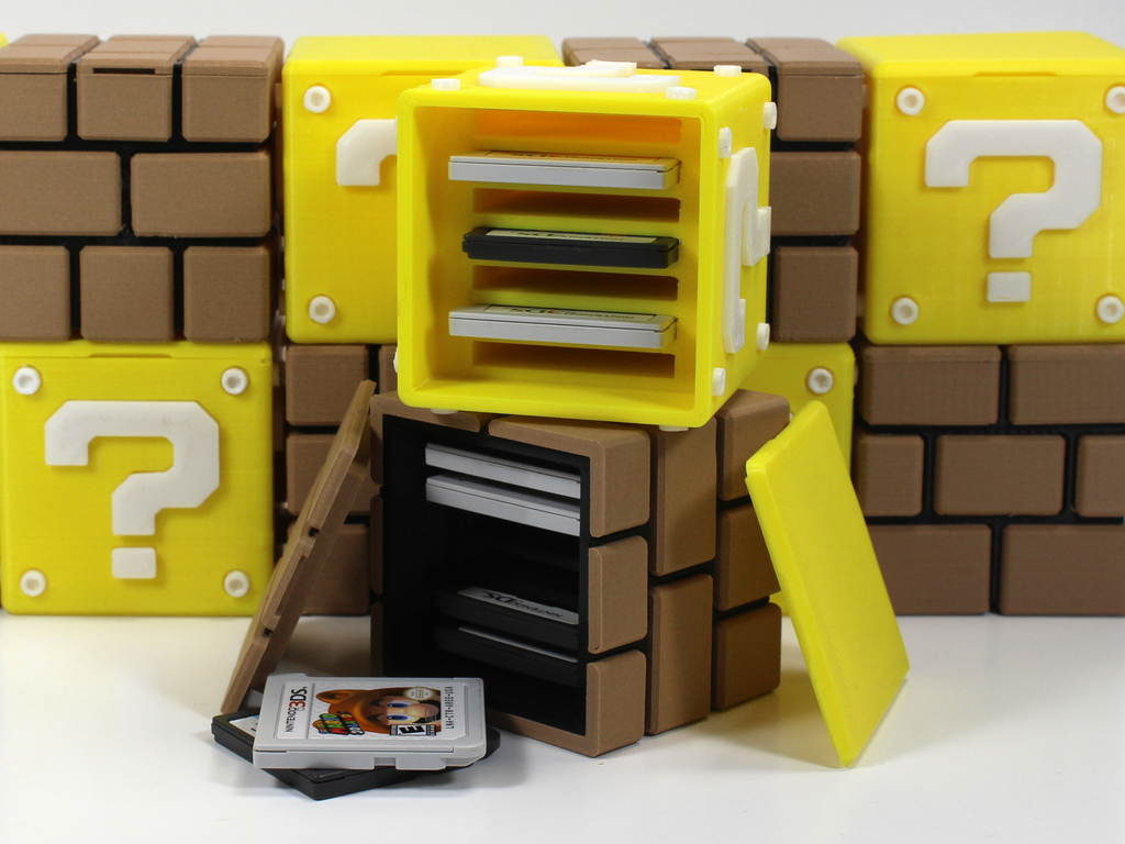 Brick Block 3DS/NDS Cartridge Case by Zemba Craftworks | Download free ...