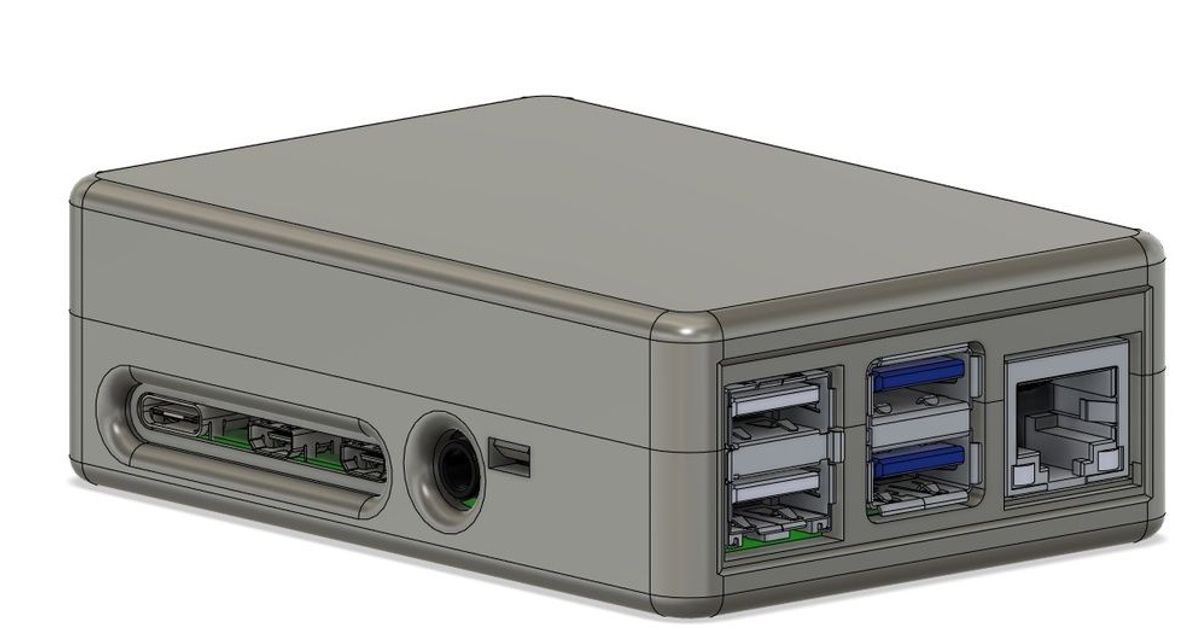 RaspBerry Pi 4 B Case snap together von 3dBuzz Studios | Kostenloses ...