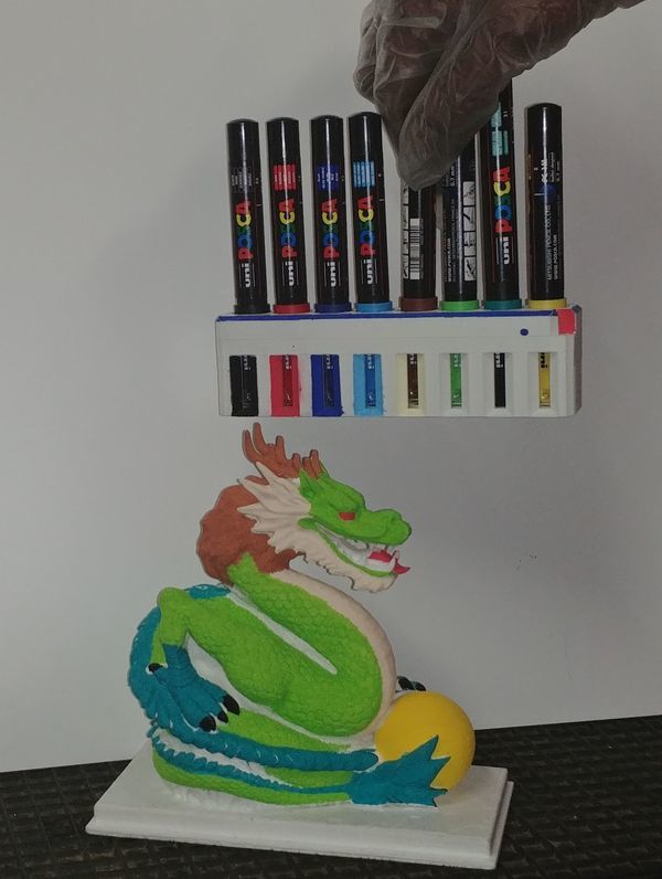 Lockable holder for POSCA acrylic marker by Maspat971 | Download free ...