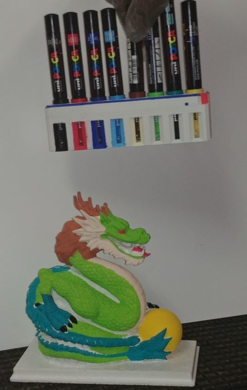 Lockable holder for POSCA acrylic marker by Maspat971 | Download free ...