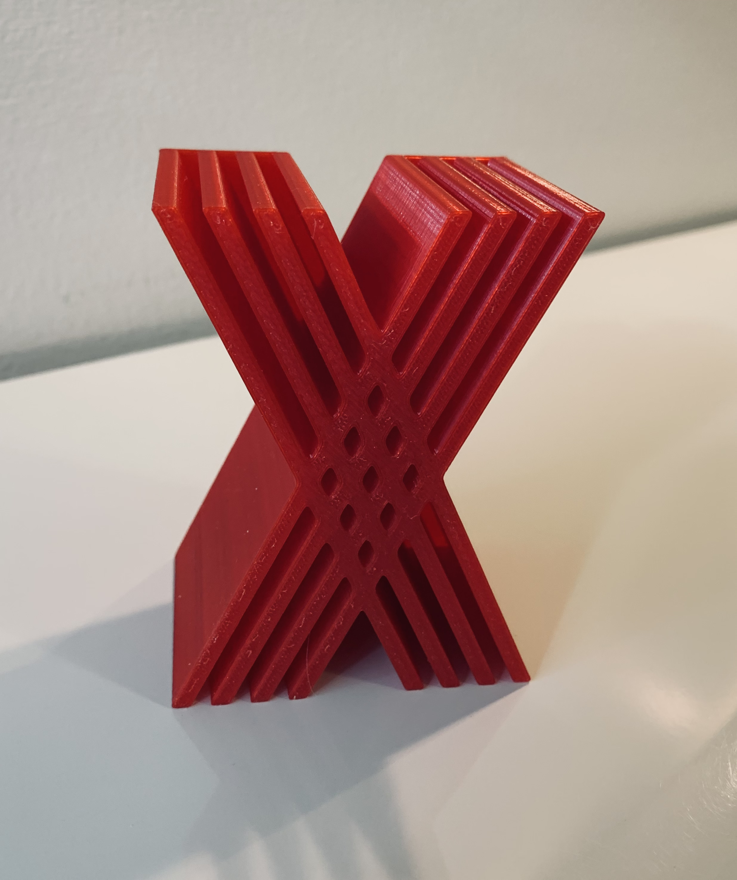 Decorative Block Initial 'X' by Art G | Download free STL model ...