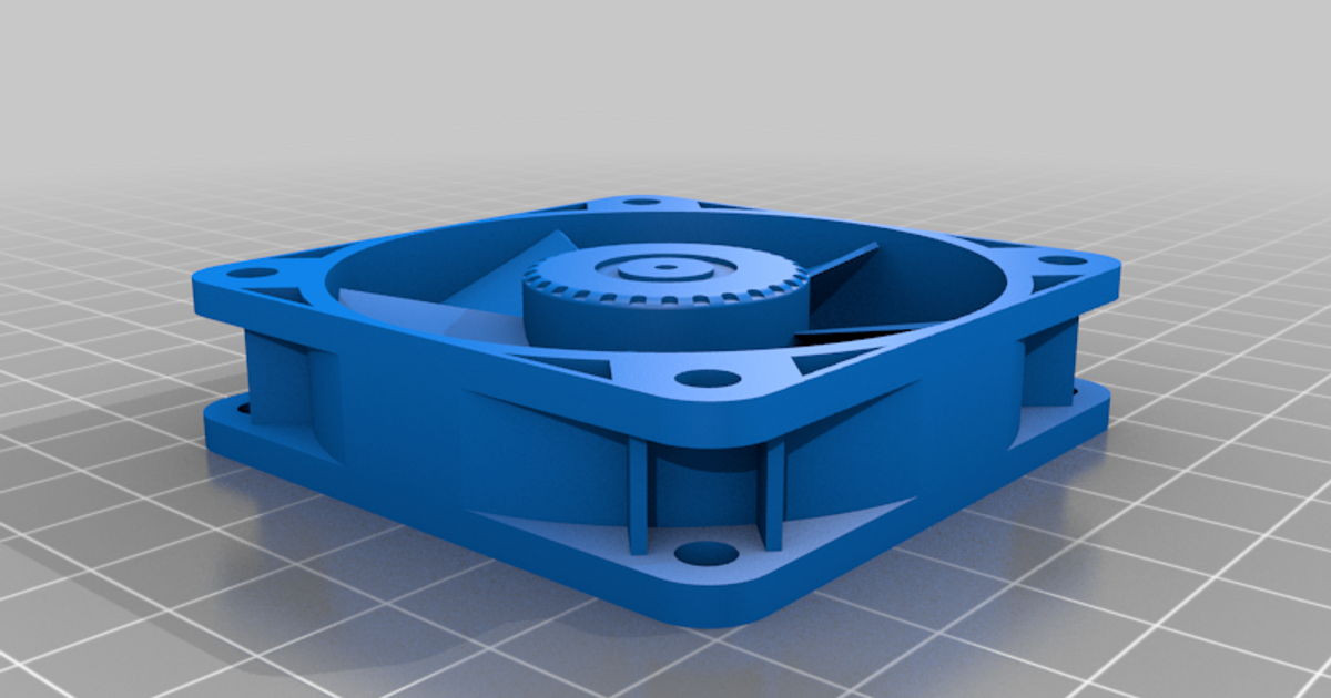 Fan 60x60x15 by Nambo | Download free STL model | Printables.com