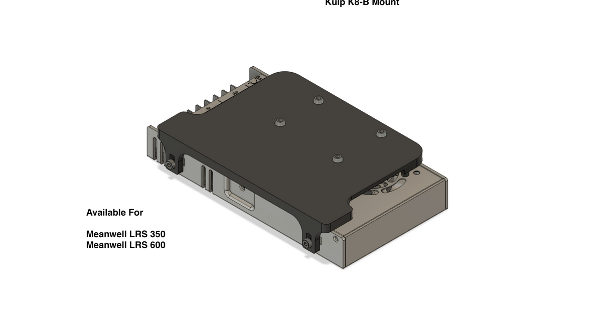 Kulp K8 - B PSU Controller Mount by Derik Whittaker | Download free STL model | Printables.com