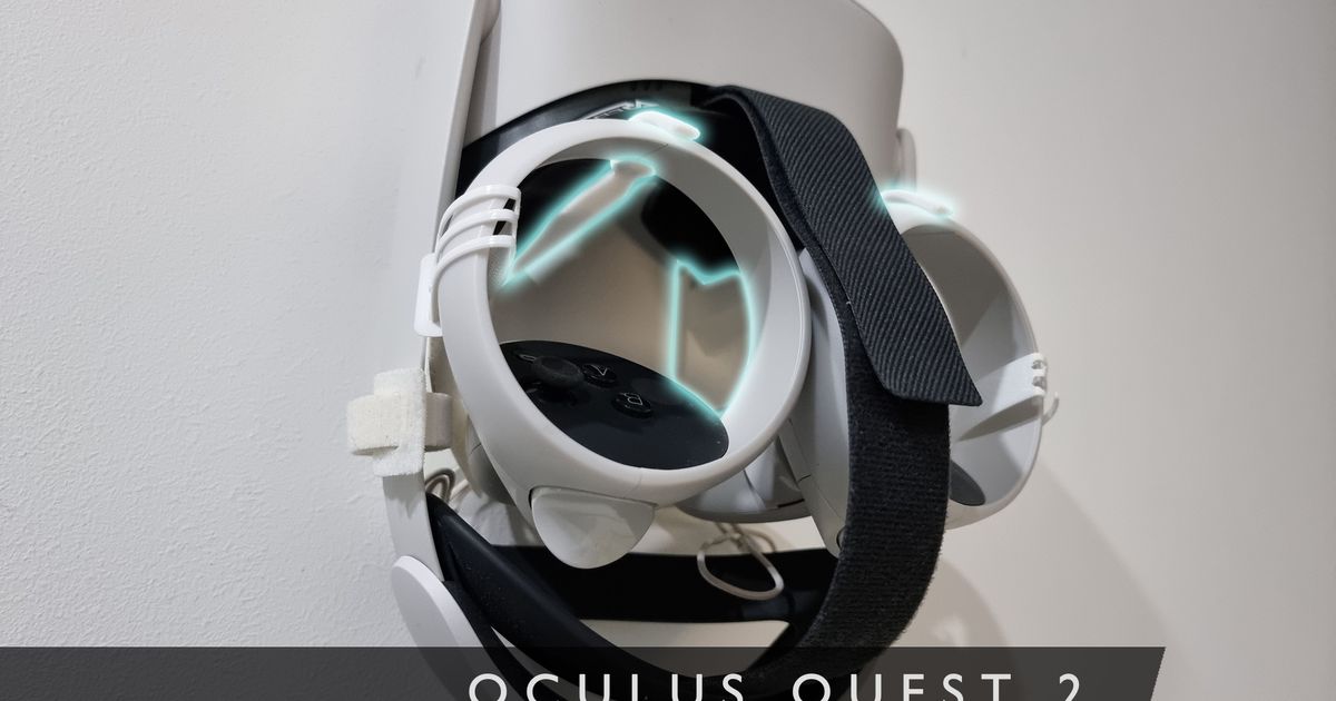 Oculus Quest 2 Wall Mount - Tape Edition by Cryo | Download free STL ...