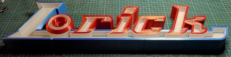 Illuminate Name sign Lorick by Qtronik | Download free STL model ...