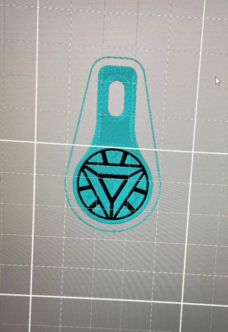 Shopping cart coin key Iron Man token - Gettone Carrello Spesa IronMan ...