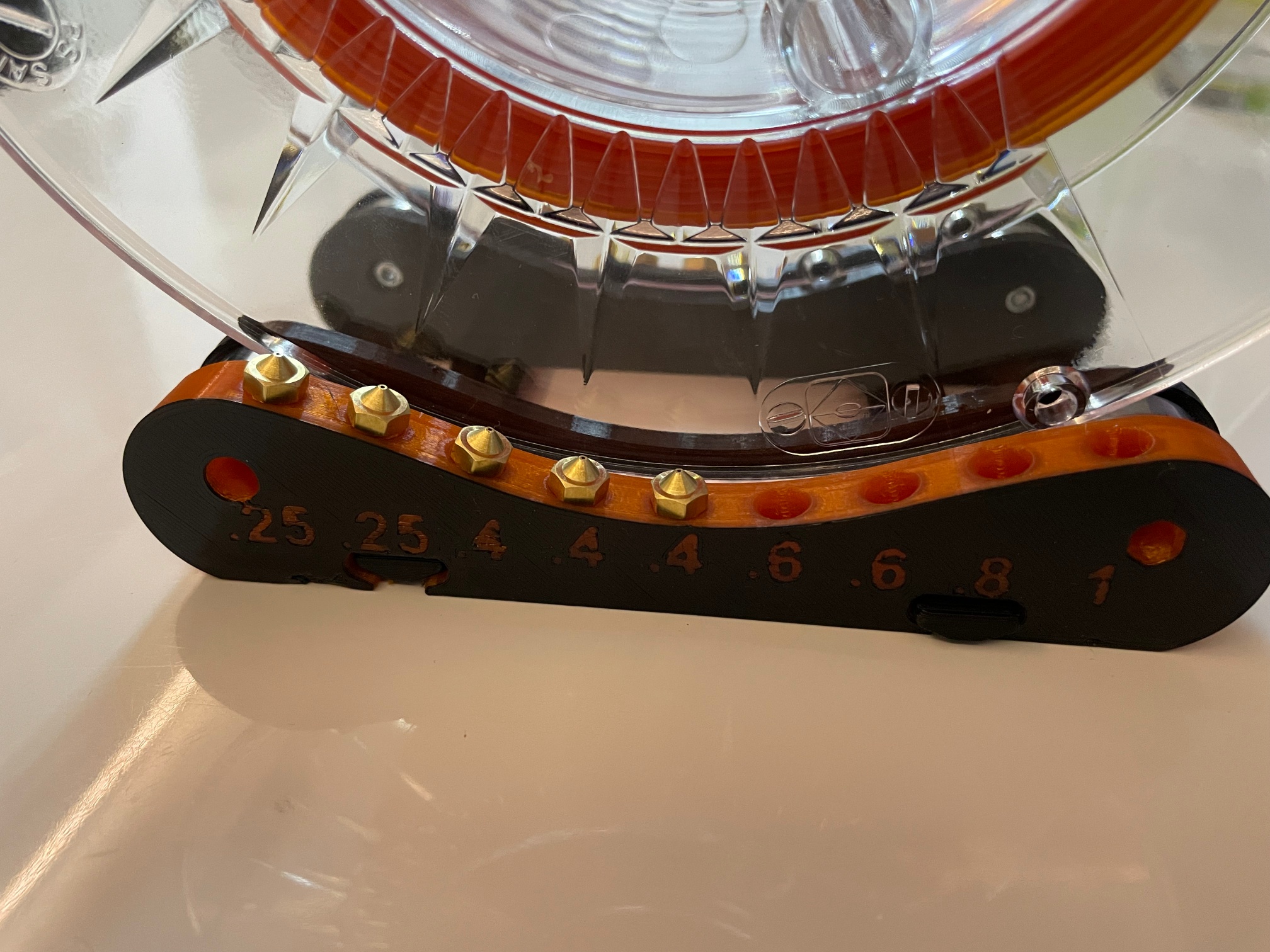 Mini spool holder with nozzles by RostaP | Download free STL model ...