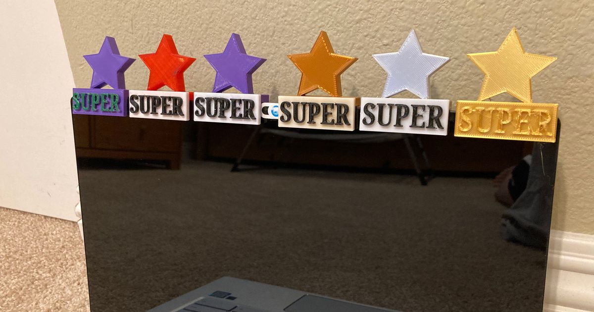 Super Star by TTT | Download free STL model | Printables.com