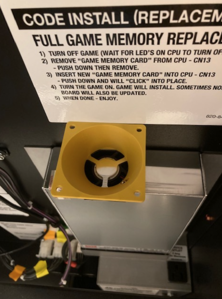 Stern Pinball Machine Spike 2 Fan Adapter (40mm to 60mm) by plasticbugs ...