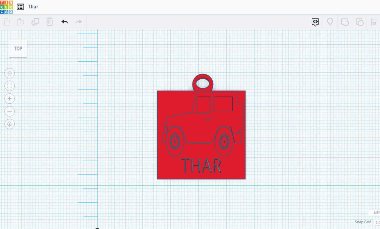Keychain - Mahindra Thar by Atul R | Download free STL model ...