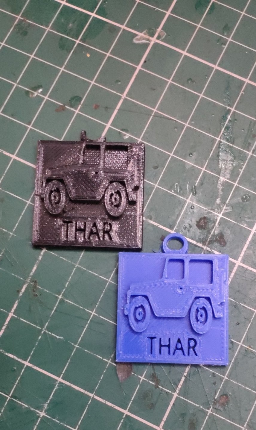 Keychain - Mahindra Thar by Atul R | Download free STL model ...