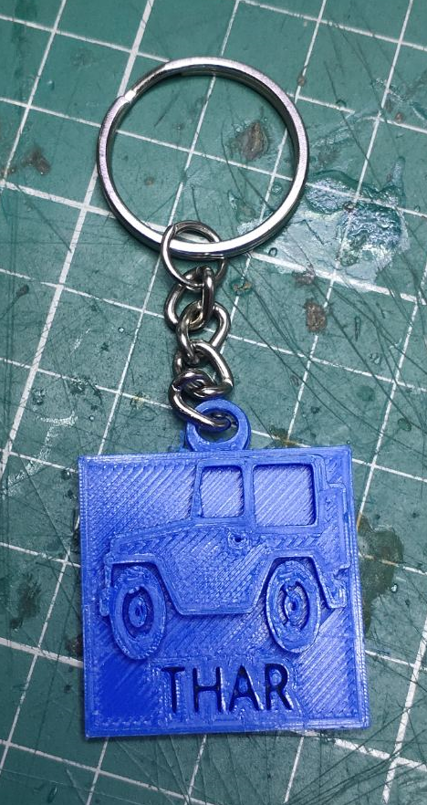 Keychain - Mahindra Thar by Atul R | Download free STL model ...