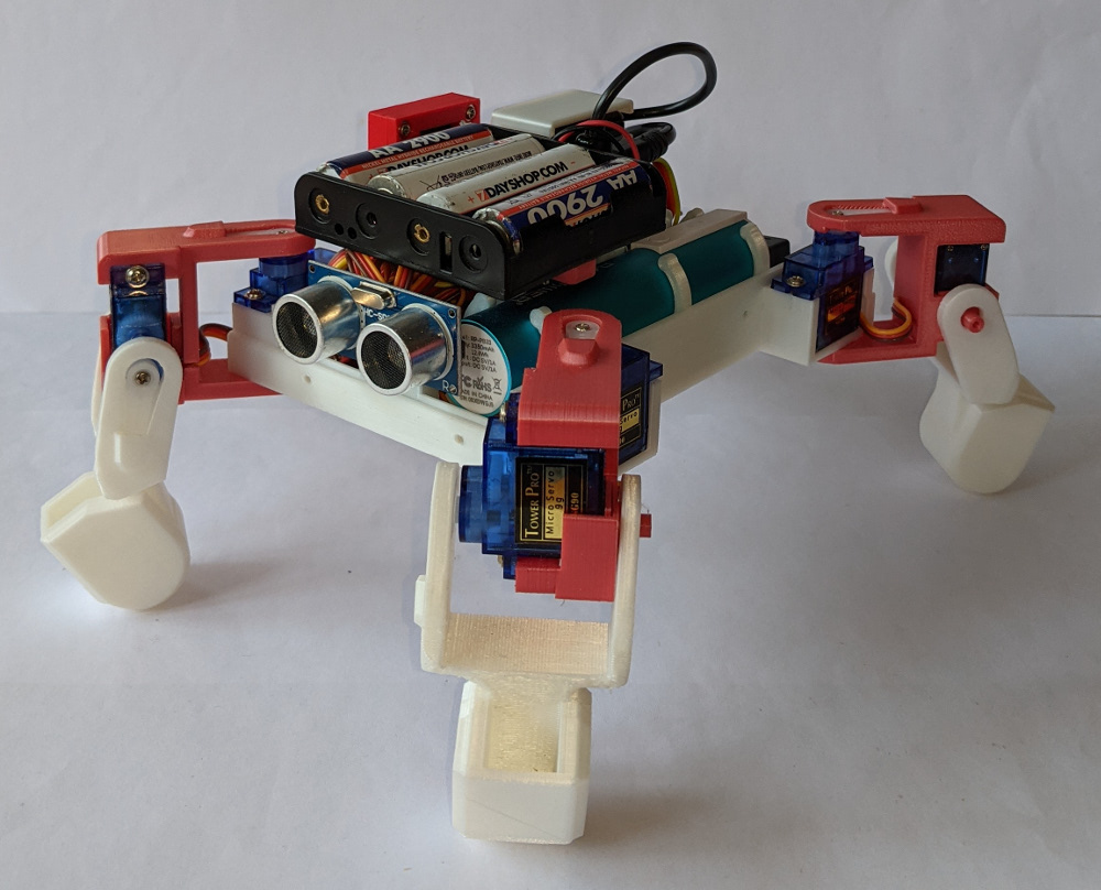 Raspberry Pi controlled 4-legged 8DOF robot por Geoff_B_UK | Descargar ...