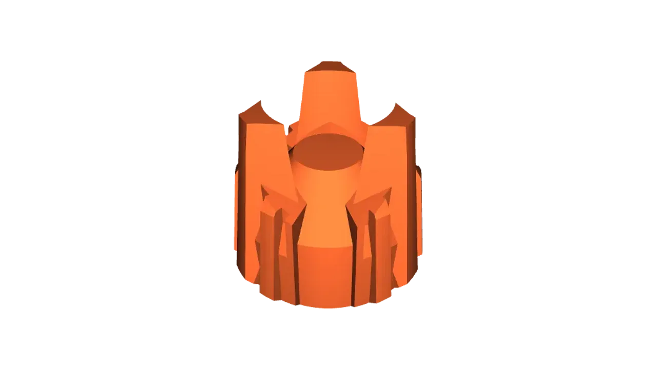 Spikes Saber Pommel by Aaron F | Download free STL model | Printables.com