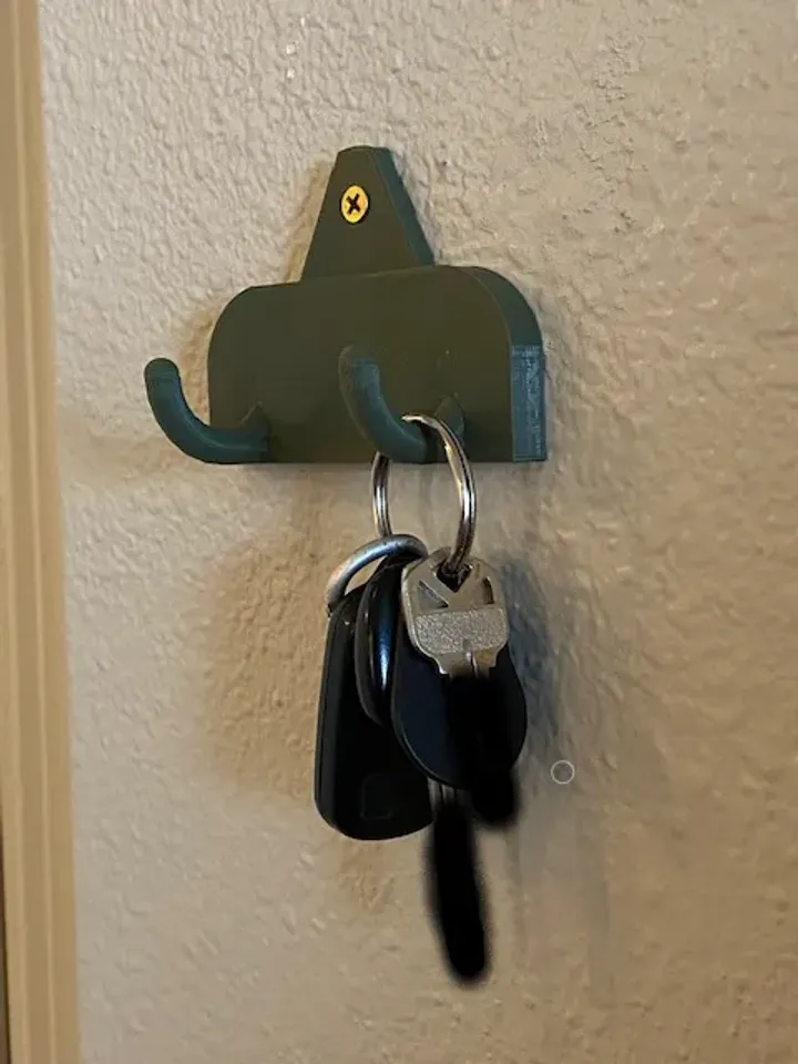 Dual Key Hook by akprinty | Download free STL model | Printables.com