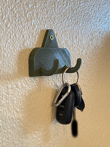 Dual Key Hook by akprinty | Download free STL model | Printables.com