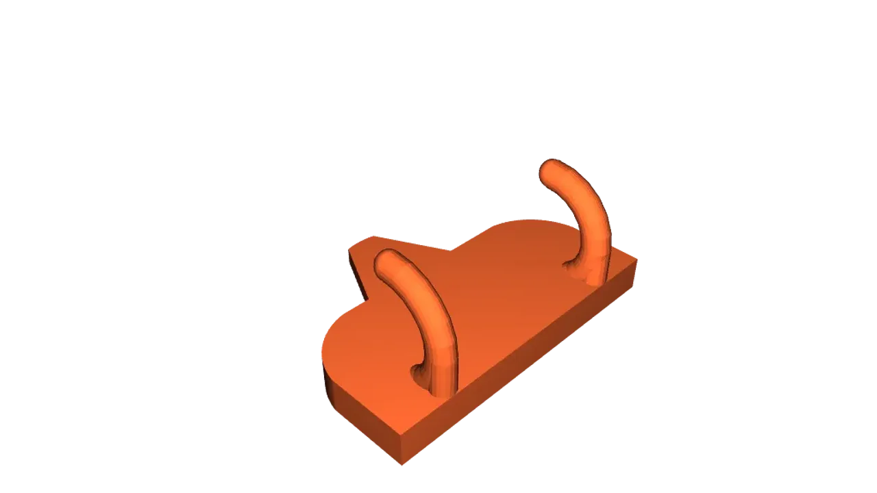 Dual Key Hook by akprinty | Download free STL model | Printables.com