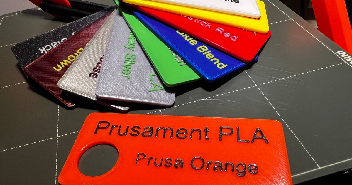 Prusament PLA filament samples by necris | Download free STL model ...