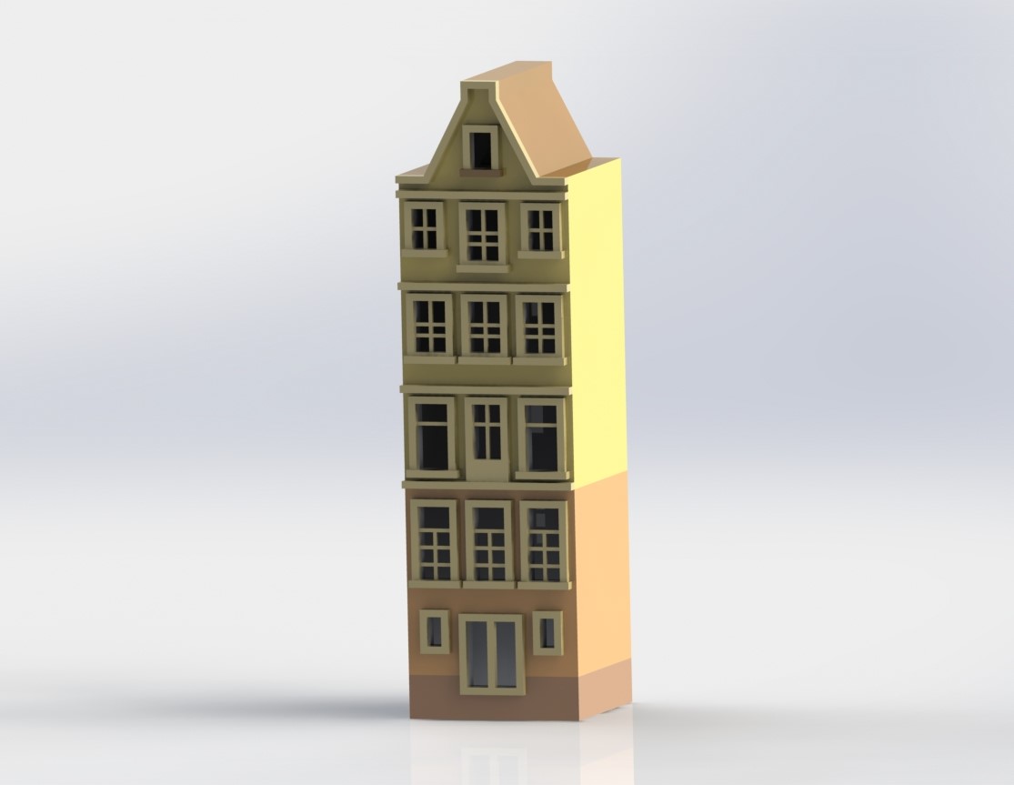 Dutch Row Houses by MiniMakerspace | Download free STL model ...