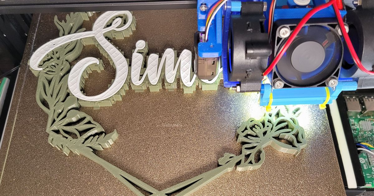 Simone Name Plate for Door by Imburr | Download free STL model ...