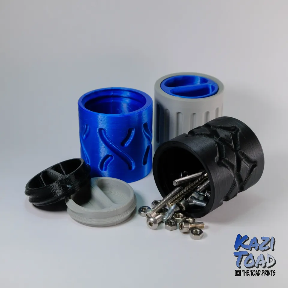 Small screw-top containers by Kazi Toad | Download free STL model ...