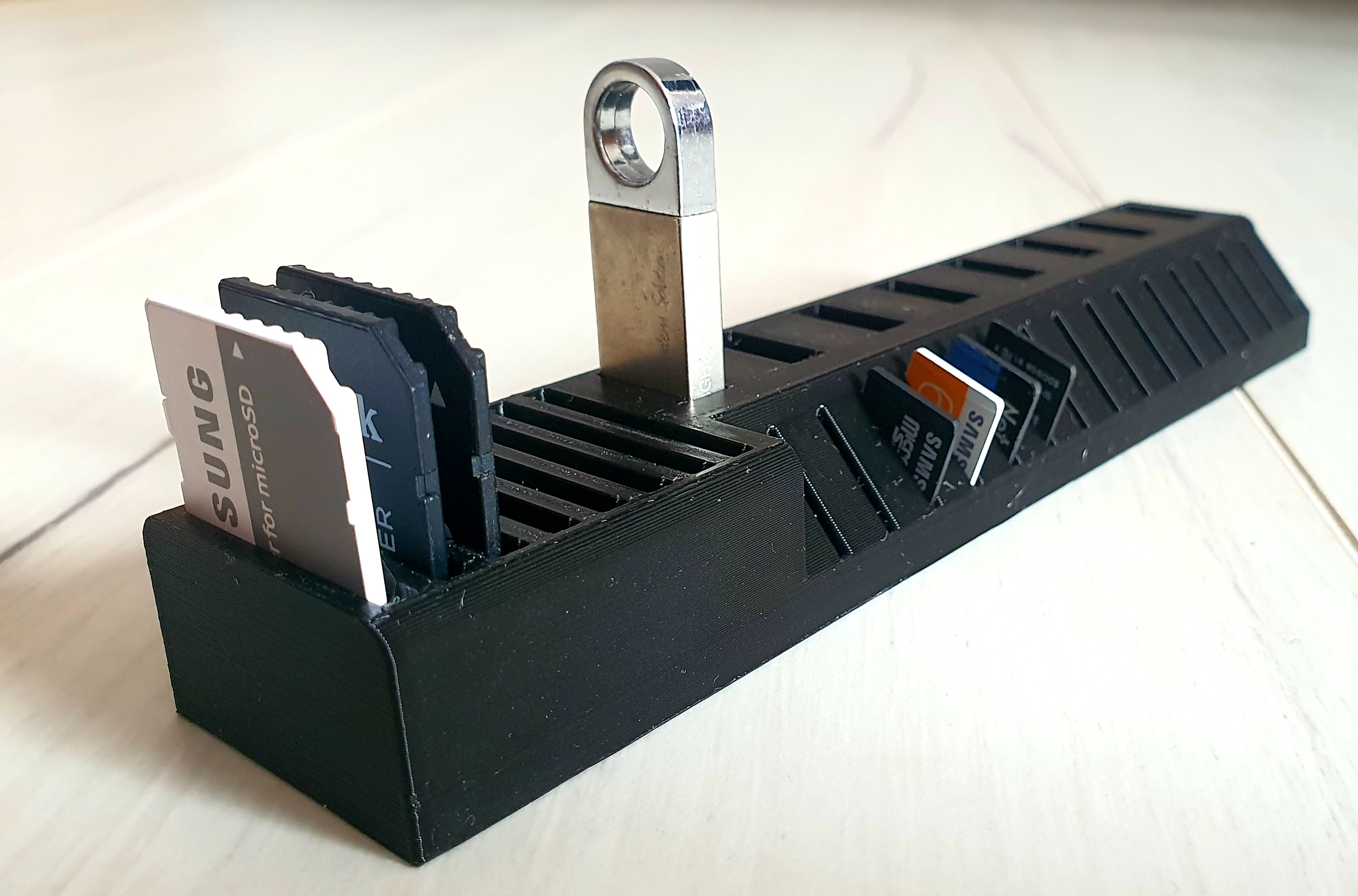 SD, MicroSD, USB holder - 4 different versions by Kamil K | Download ...