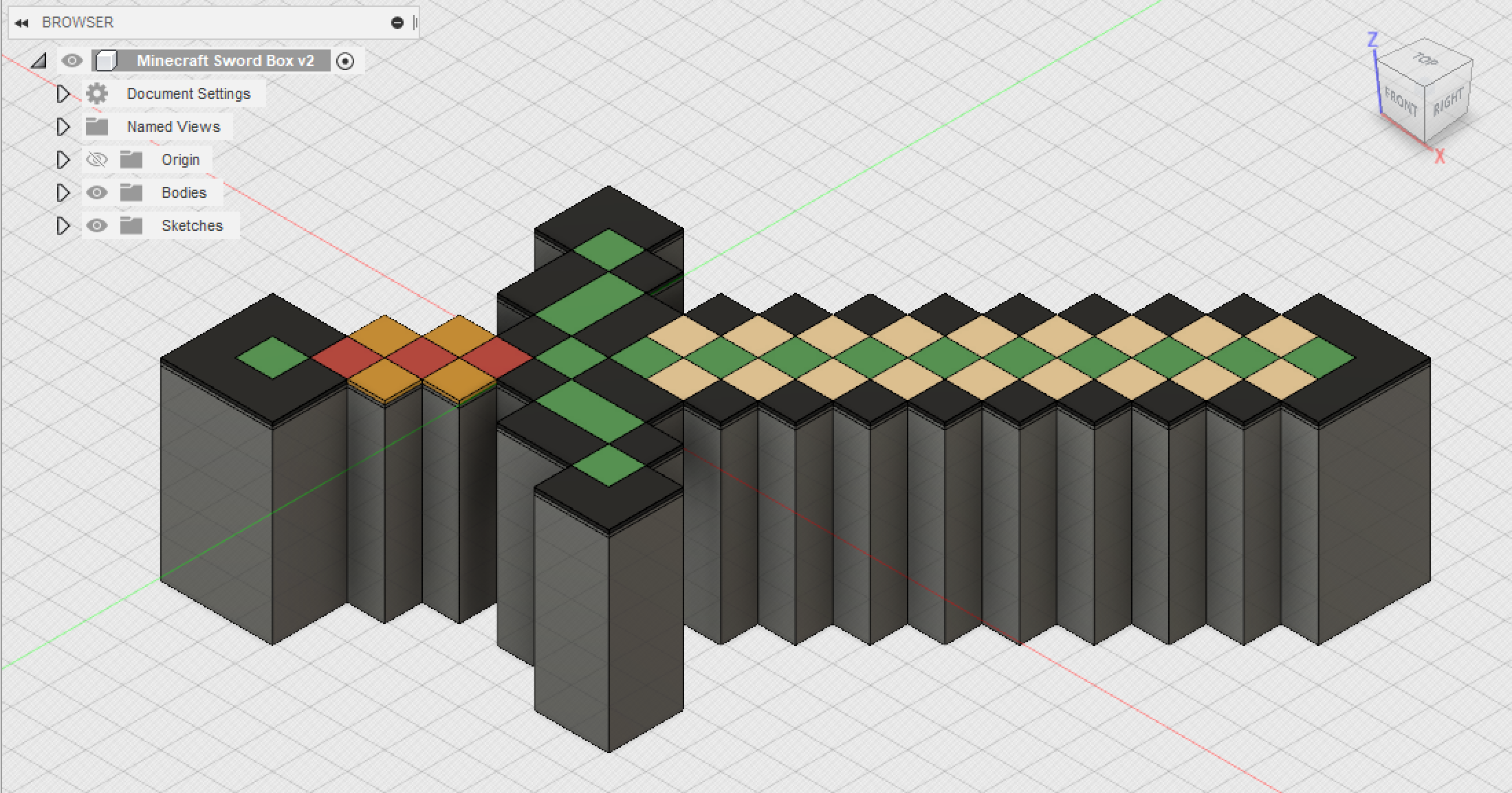 Minecraft Sword Box by Philippe Lacoude | Download free STL model ...